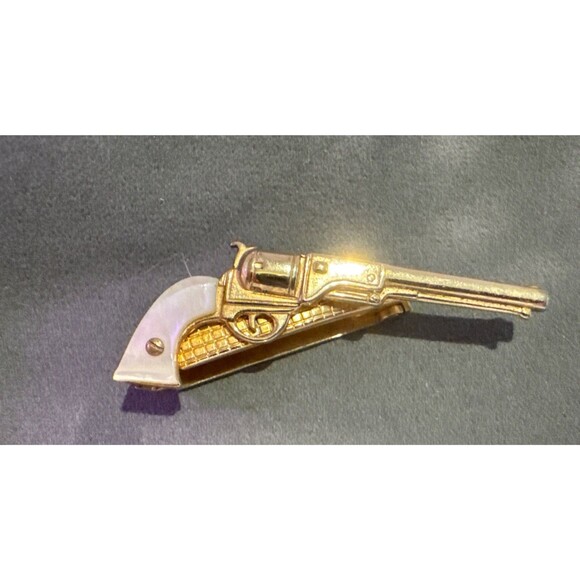 SWANK | Accessories | Vintage Swank Western Gun Revolver Tie Clip Mop ...